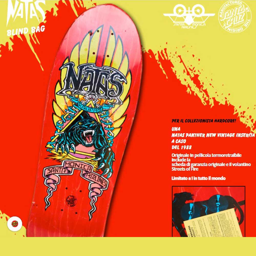Skateboard Santa Cruz Natas Panther Reissue Blind Bag Series